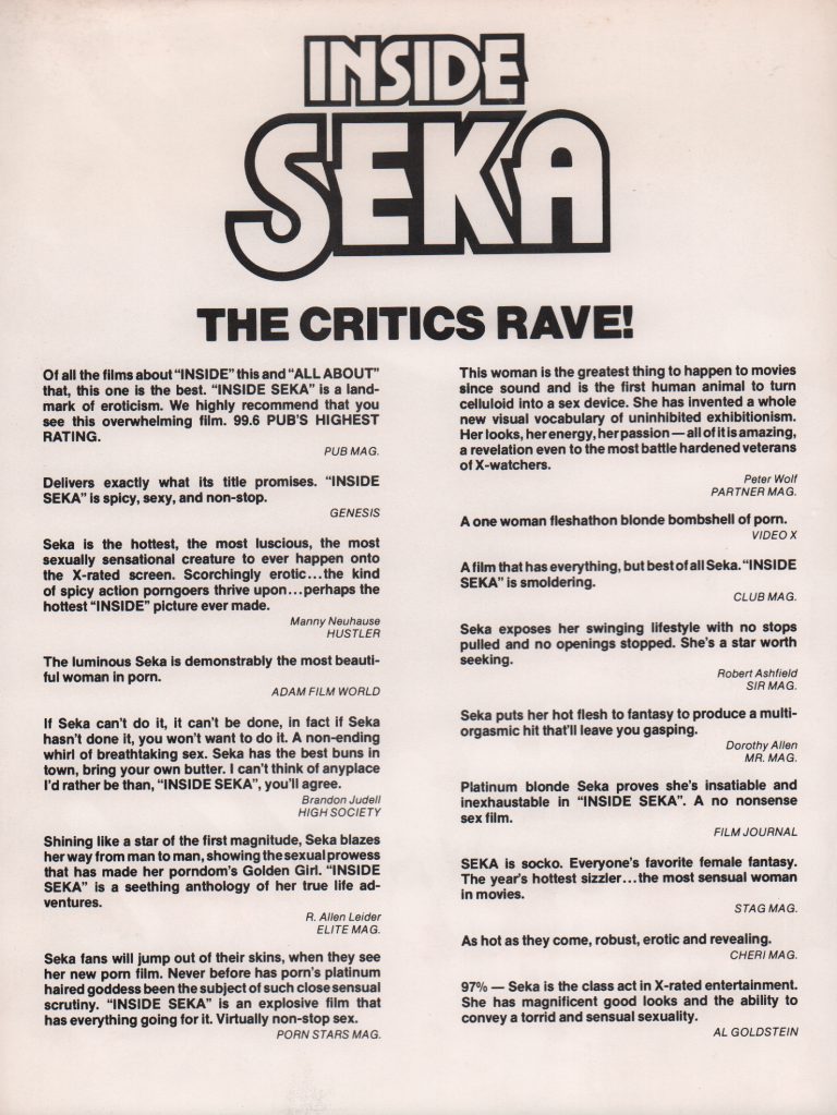 Inside Seka (Pressbook) – DistribPix