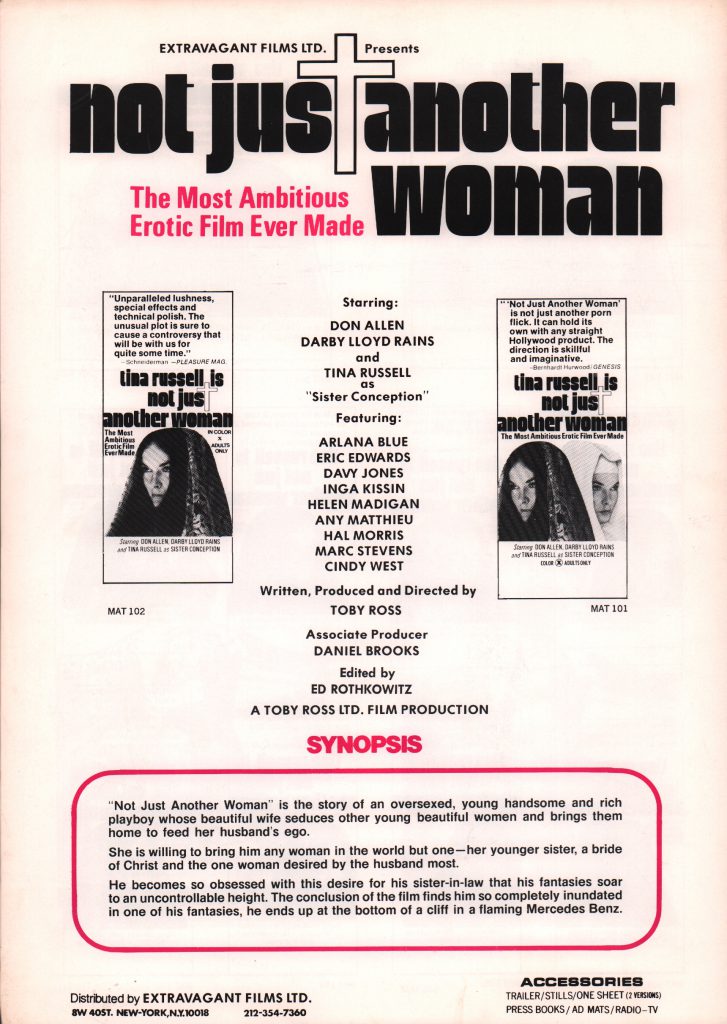 Not Just Another Woman (Pressbook) – DistribPix