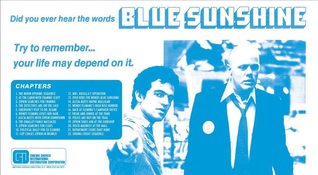 Blue Sunshine Blu Ray Collector’s Edition 3 Disc Set (Blu Ray+DVD+CD ...